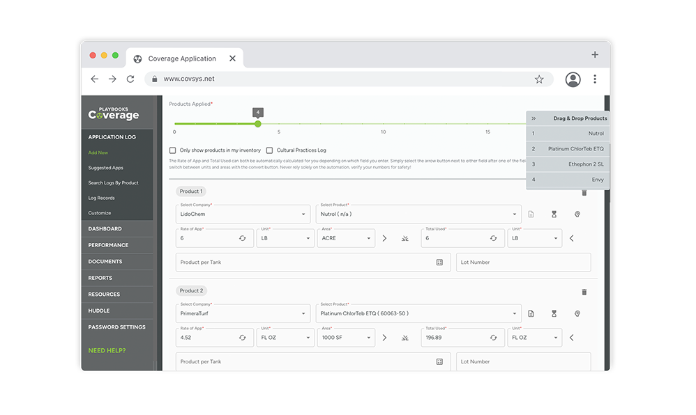 PLAYBOOKS COVERAGE - Chemical Fertilizer Tracking, Inventory, GDD ...